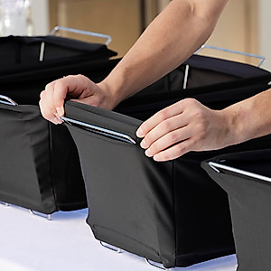 Chafer Wind Guard 2 Pack, Chafer Stand Cover, Decorative Food Warmer Cover for Indoor & Outdoor Events, Party, Catering, Buffet, Camping, Flame Retardant Fabric for Parties Buffet, Chef Master 90081