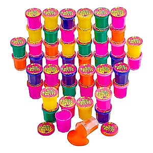 Kicko Slime Bulk Set of 48 Multicolored - Mini Noise Putty Toys Collection - Fun Kids Tactile Sensory Play, Stimulation Toy - Slime Set Gifts for Students - for Boys and Girls Ages 3+