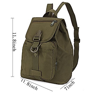 Mochila Military Cool Mochila Military Cool Mini Army Green Backpack Water Resistant Backpack for Mens Bookbags 10L