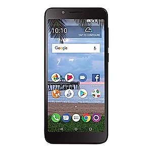 TracFone Carrier-Locked TCL LX 4G LTE Prepaid Smartphone - Black - 16GB - Sim Card Included - CDMA