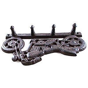 Cast Iron Motorcycle Themed Hook Rack