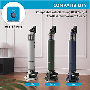 8 Pack VCA-ADB953 Dust Bag for Samsung BESPOKE Jet Cordless Stick Vacuum Cleaner, 2.5L Large Capacity Automatic Dust Collection Bag for All In One Clean Station