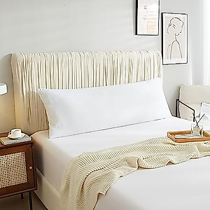 BedTreat Full Body Pillow Insert for Adults - Soft & Fluffy Body Pillow for Side Sleepers - Long & Breathable Body Pillow Insert(20 X 54,White)