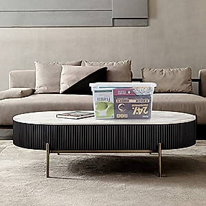 Anbers 17.5 Qt Large Plastic Storage Bins with Lids, 4 Packs Latching Storage Container Box