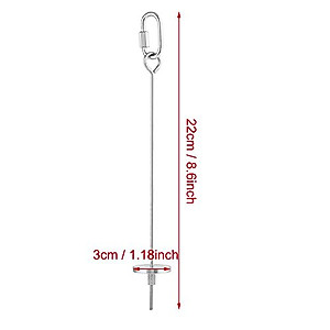 Parrot Fruit Holder, Stainless Steel Bird & Small Animals Stainless Steel Fruit Vegetable Holder Foraging Toy Bird Treat Skewer(#2)