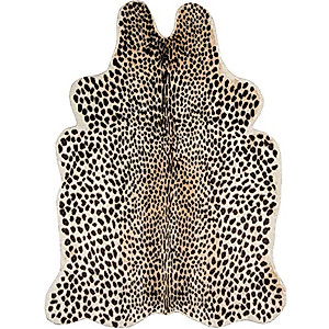 Erin Gates by Momeni Acadia Cheetah Multi Faux Hide Area Rug 5'3" X 7'10"