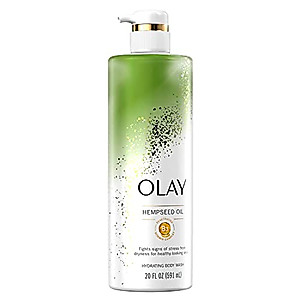 Olay Hydrating Body Wash with Hempseed Oil and Vitamin B3 (Pack of 4)