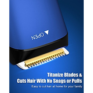 SEAGO Cordless Hair Clippers for Men, Rechargeable Electric Trimmer for Men with 16 Adjustable Settings, Professional Clippers for Hair Cutting Kit, SG-011