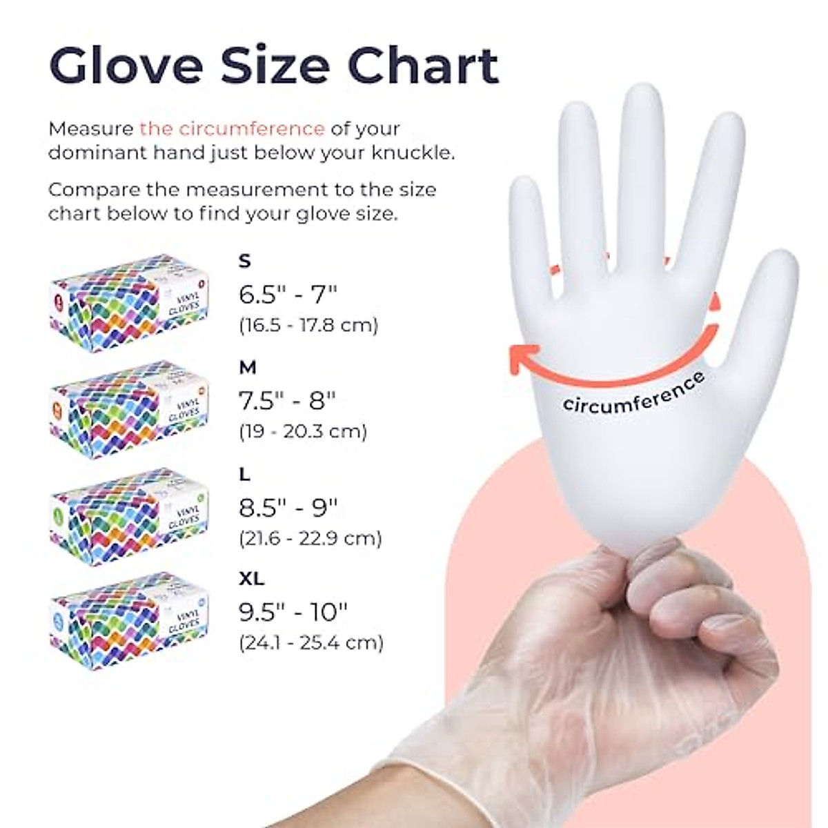 [200 Pack] Disposable Food Prep Vinyl Gloves Large L, Food Service Grade Kitchen Glove for Cooking Handling Serving Cleaning, Clear Powder Free, Latex Free