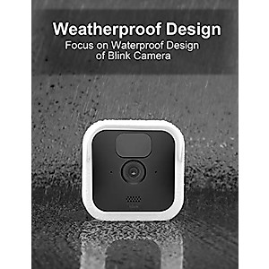 Blink Outdoor Camera Silicone Skin Cover, COOLWUFAN Anti-Scratch Protective Cover for All-New Blink Outdoor/Indoor – Wireless Camera System - Blink Outdoor Camera Best Accessories (White (3 Packs))