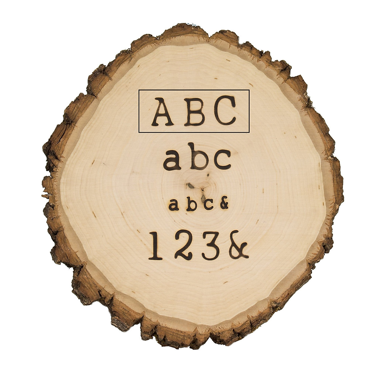 Walnut Hollow HotStamps Uppercase Alphabet Set for Branding and Personalization of Wood, Leather, and Other Surfaces