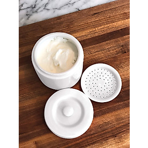 Fox Run 6238 Porcelain Grease Container, White