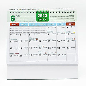 Desk Calendar 2023-2024, Monthly Desktop Calendar (June 2023-December 2024), Academic Month to View Standing Desk Office Calendars Year Planner
