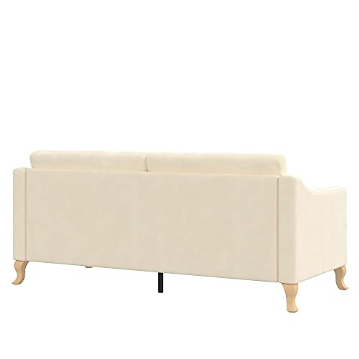 Mr. Kate Tess Sofa with Soft Pocket Coil Cushions, Small Space Living Room Furniture, White Linen