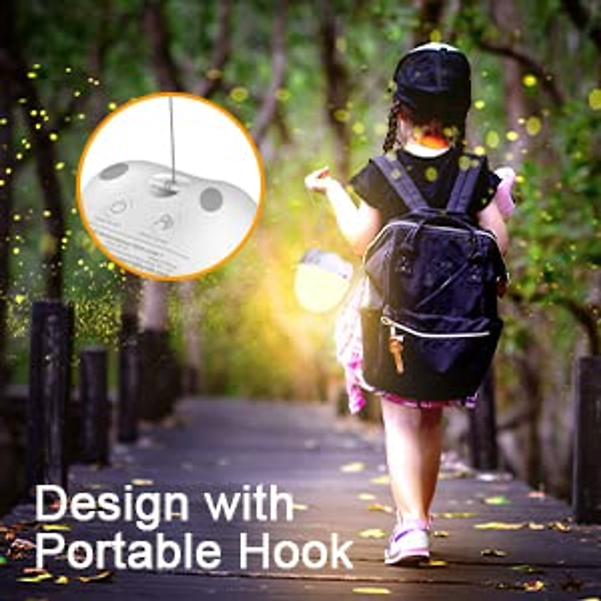 Lyridz Nursery Night Light for Kids, Motion Sensor Night Light with 8 Colors Changing, Dimmable, Rechargeable, 1-Hour Timer, Touch Control