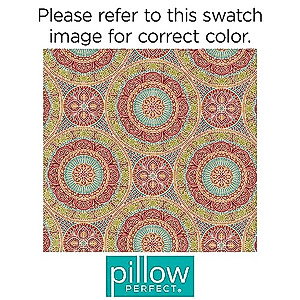 Pillow Perfect Outdoor/Indoor Delancey Jubilee Tufted Loveseat Cushion, 44" x 19",Pink