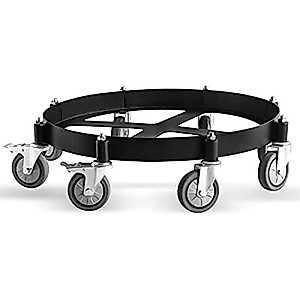 Heavy Duty Drum Dolly 2000 Pound - Trash Can Dolly 55 Gallon Swivel Casters Wheel Steel Frame Dolly Cart Non Tipping Hand Truck Capacity Dollies