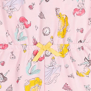 Disney Princess Mulan Belle Ariel Cinderella Infant Baby Girls Sleeveless Romper Pink 18 Months