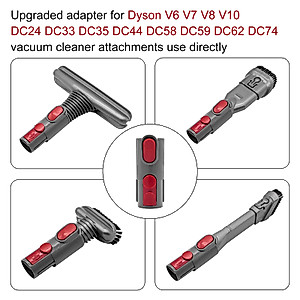 Attachments Tools Kit for Dyson V6 V7 V8 V10 DC16 DC24 DC33 DC34 DC35 DC39 DC44 DC58 DC59 DC62 DC74 Cordless Vacuum Cleaner, Home Cleaning Tools Brush Kit Accessories (5 PACK)