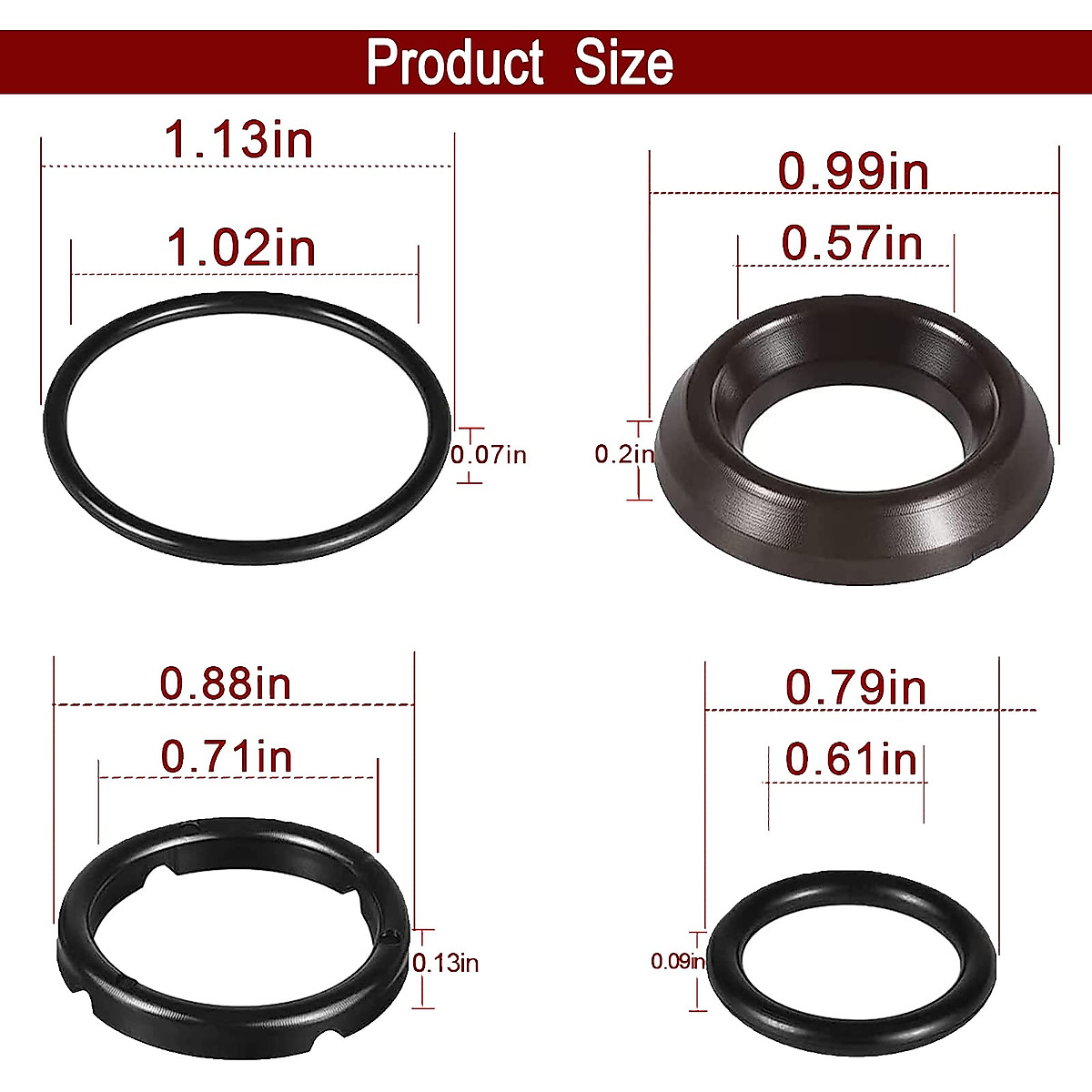 ymt General Pump Kit 97 Complete Seal Packing for Interpump and General TT2028, TT9071 & TP2530 Pumps