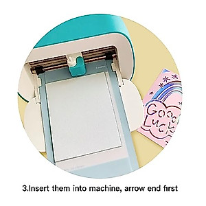 Srunffe Card Mat for Cricut Joy (4.5x6.15 inch, 3 packs), Adhesive Durable Craft Sticky Cutting Mat for Insert Cards, Replacement Accessories for Cricut Joy