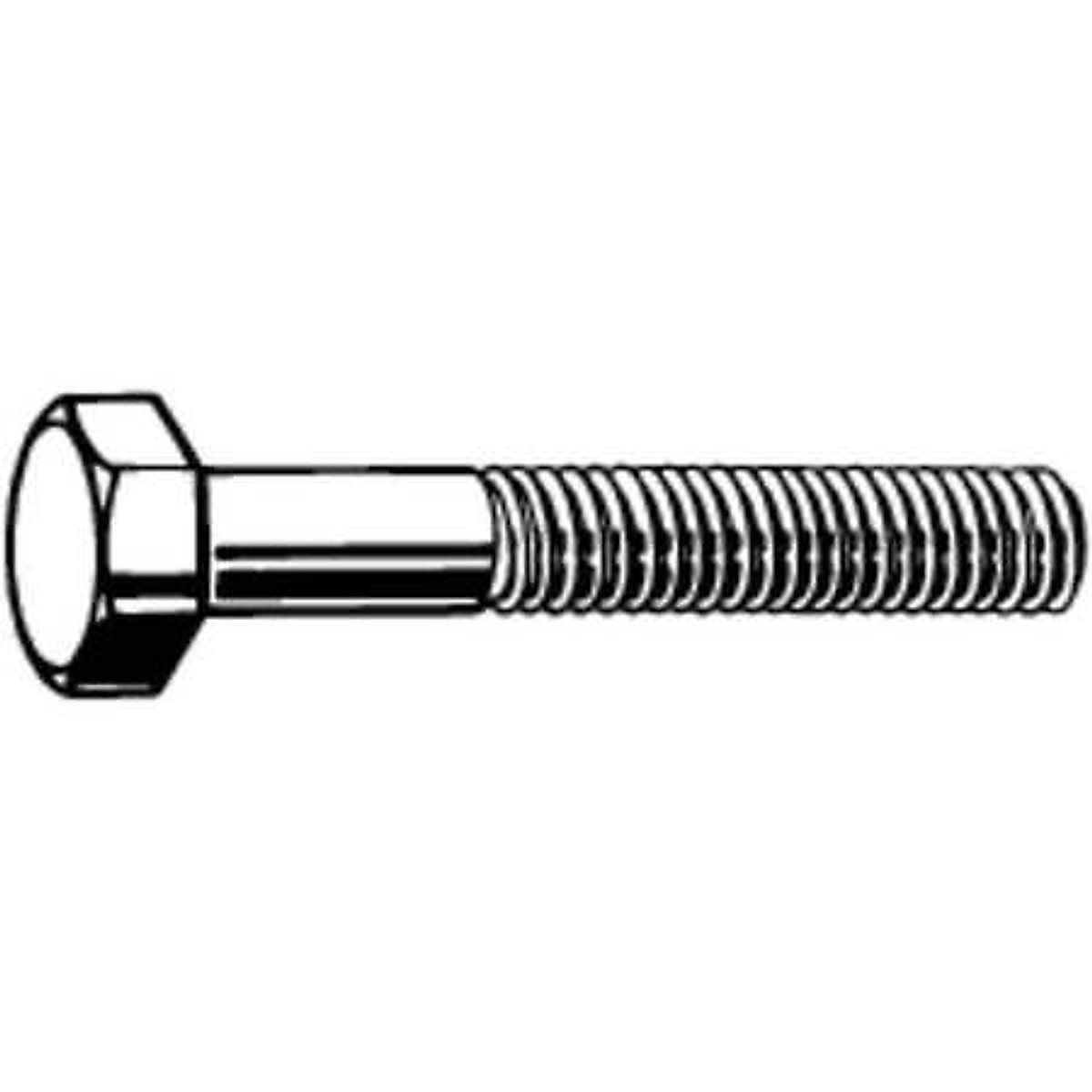 3/8"-16 x 2-3/4" Grade 8 Plain Hex Head Cap Screw, 25 pk.