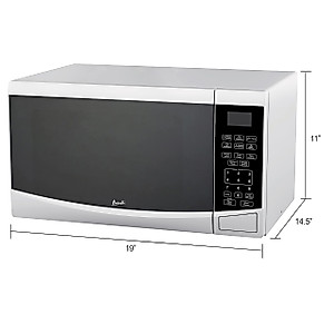 Avanti MT09V0W Microwave Oven 900-Watts Compact with 10 Power Levels and 6 Pre Cooking Settings, Speed Defrost, Electronic Control Panel and Glass Turntable, 0.9 cubic Feet, White