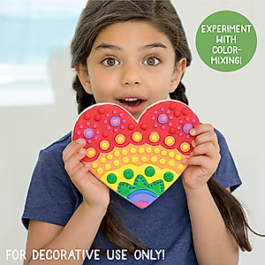 Creative Roots Mosaic Butterfly, Unicorn, & Heart Stepping Stone, Includes 3-Pack 7-Inch Ceramic DIY Stepping Stone & 6 Vibrant Paints, Paint Your Own Stepping Stone for Kids Ages 8+