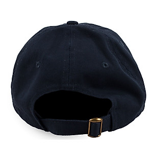 Ann Arbor T-shirt Co. Gotta Love a Good Pole Dance | Funny Fishing Humor Fisherman Baseball Hat Cap Navy Blue