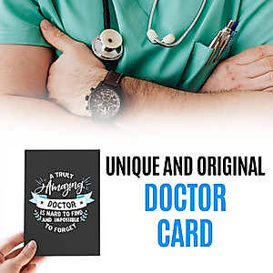 Thank You Card for Doctor | Awesome appreciation and gratitude card for men or women for any occasion: Birthday, Retirement, Graduation or just because.