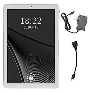 10 Inch Tablet, 100240V 3GB RAM 64GB ROM Dual SIM Student Entertainment Tablet (US Plug)