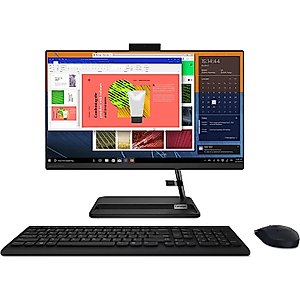 Lenovo Newest IdeaCentre 3i 22" FHD Touch Screen All-in-One Computer - Intel Core i3-1115G4 Intel UHD Graphics - 16GB RAM DDR4 512GB M.2 SSD - WiFi - DVD RW - Black - Windows 10 Pro - 32GB USB