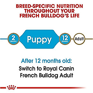 Royal Canin Breed Health Nutrition French Bulldog Puppy Dry Dog Food, 3 lb