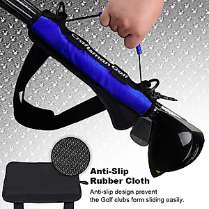 Craftsman Golf Portable Mini Carry Bag Shoulder Sleeve Bag Ideal for Golf Course (Blue (Update))
