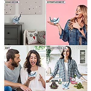 COTA Global Shark Snow Globe - Ocean Life Animal Water Globe Figurine with Sparkling Glitter, Zoo Collectible Novelty Ornament for Home Decor, for Birthdays, Christmas, Valentine – 45mm