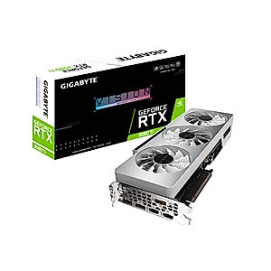 Gigabyte GeForce RTX 3080 Ti Vision OC 12G Graphics Card, 3X WINDFORCE Fans, 12GB 384-bit GDDR6X, GV-N308TVISION OC-12GD Video Card