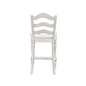 Liberty Furniture INDUSTRIES Magnolia Manor Ladder Back Counter Chair, White