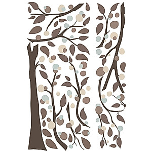 RoomMates RMK2365GM Mod Gray Tree Peel and Stick Giant Wall Decals