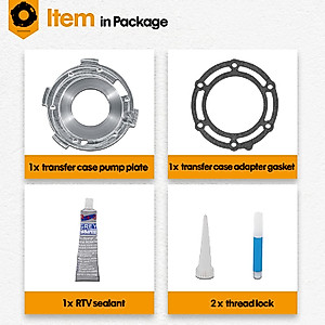 10001 Transfer Case Pump Upgrade Kit Fits for GM Transfer Case Models 136,146, 246, 261, 261HD, 263HD, 263XHD, 261XHD 1998-2007