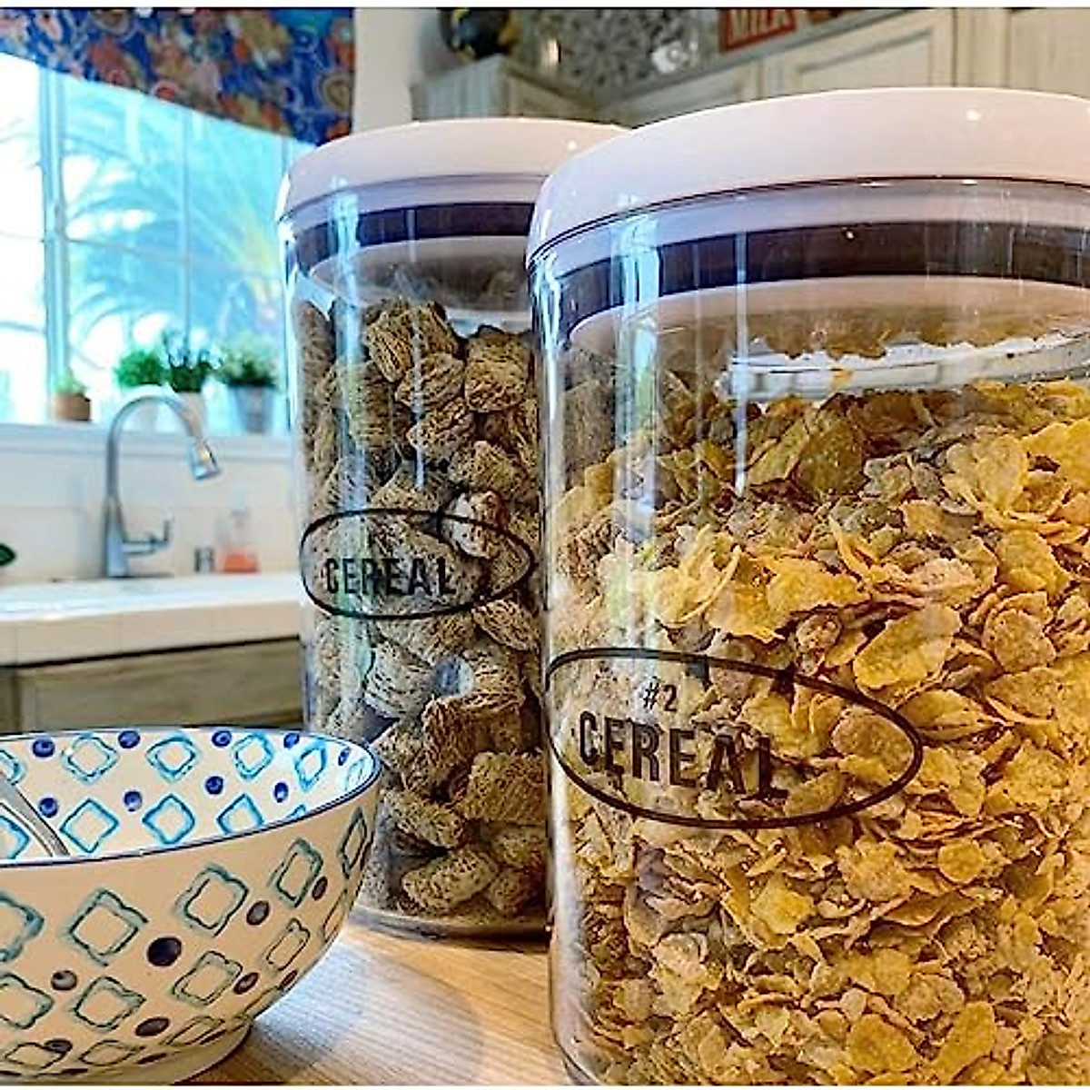 Talented Kitchen Pantry Labels - 164 Contemporary Preprinted Kitchen Label Set. Clear, Water Resistant Stickers, Food Jar Label. Jar Decals for Pantry Organization & Storage (Set of 164 - Contemporary