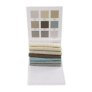 TWOPAGES Tia Series Linen Polyester Blend Fabric Swatches Sample Book
