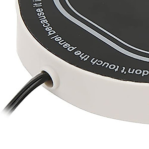 Smart Coffee Cup Warmer Black Coffee Mug Warmer for Desk with Heating Function for Cocoa Tea Milk Water(US Plug 110V)