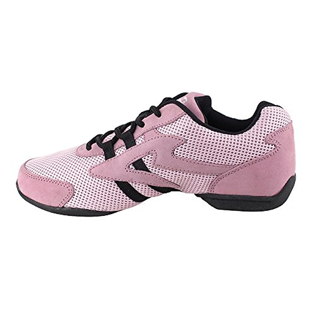 Very Fine Dancesport Shoes - Unisex-Adult Jazz Ballroom Exercise Dance Sneaker VFSN012 + Shoe Bag (Pink, Size 5.5)