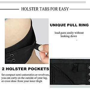 Conceal Carry Ankle Holster Gun Thigh Holster Leg for Women Sexy Hi'd'den Under Dress/Shorts Adjustable Ladies Pistol Holster Tactical for Weapons 380 Revolver Bag,Pink