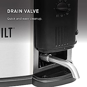 Masterbuilt MB20012420 Butterball XL 10 Liter Electric 3-in-1 Deep Fryer Boiler Steamer Cooker with Basket for Turkey, Seafood, & More, Silver