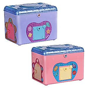 Walbest Toy, Jewelry Box Lovely Large Capacity Plastic Cartoon Treasure Chest for Gift Treasure Box