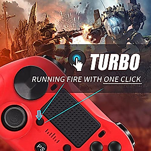 EFFUN Wireless Controller for PS4 /Slim/Pro/PC, Pa4 Controller for Playstation 4 Controller for PS4 Controller with DoubleShock, Motion Sense, Touchpad, Audio Jack, Speaker, Turbo, Gifts for Children