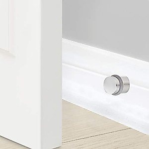 Baldwin Estate 4505.260 Modern Floor Bumper in Polished Chrome, 1.18" Diameter