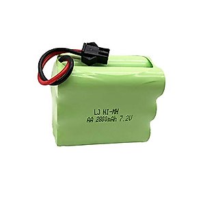 Parts & Accessories 7.2V 2800mah NI-MH AA Battery Pack X Type 7.2v Battery for Remote Control Electric Toy Tool Boat SM Plug Toy Part - (Color: White)