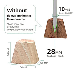 AODUKE Pencil Holder Compatible with Pencil (1st and 2nd Gen),Wooden Pencil case.Apple Pencil stand.Apple Pencil Accessories.Apple pen case.pencil Protect case-AJBZ1M (Shabili wood)